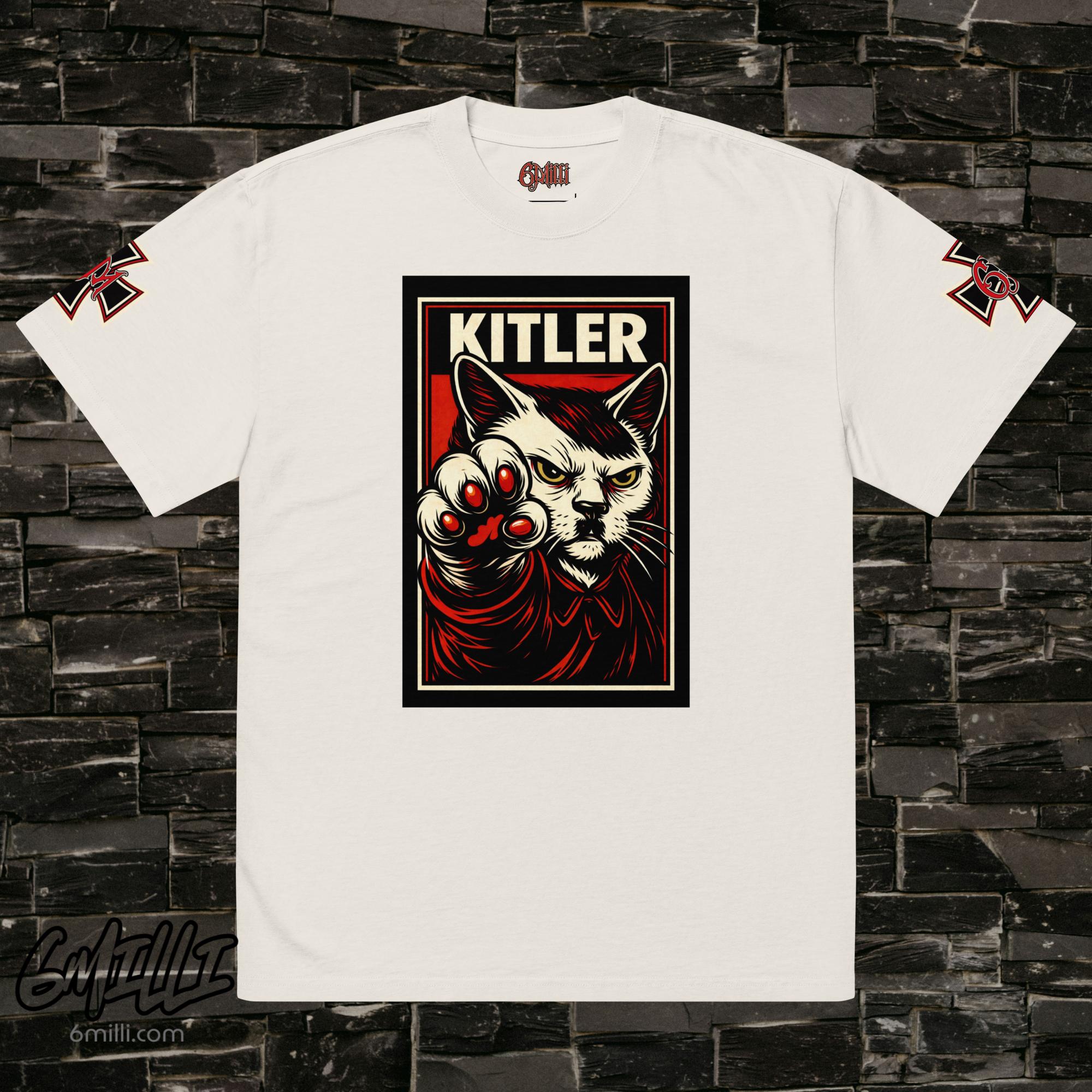 Kitler Oversized faded t-shirt – 6Milli